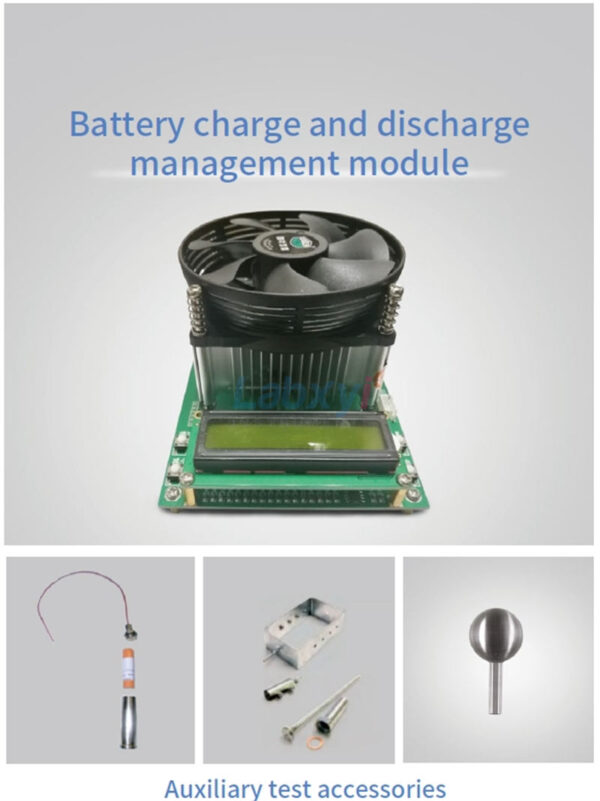 Small battery adiabatic calorimeter
