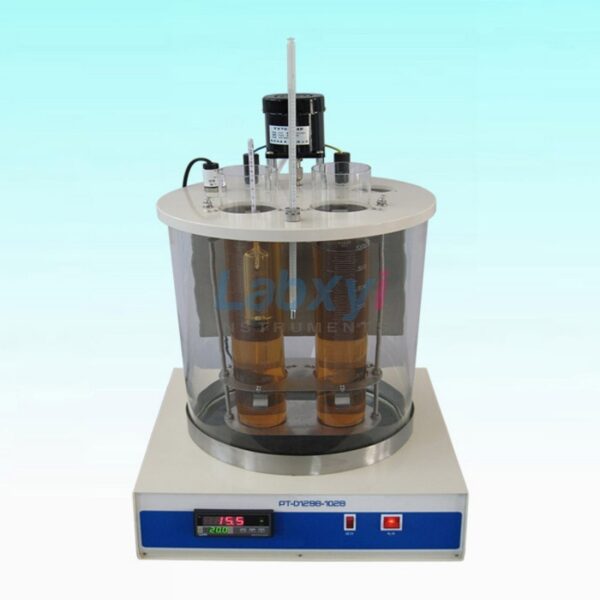 Density determination apparatus for crude petroleum and liquid ...